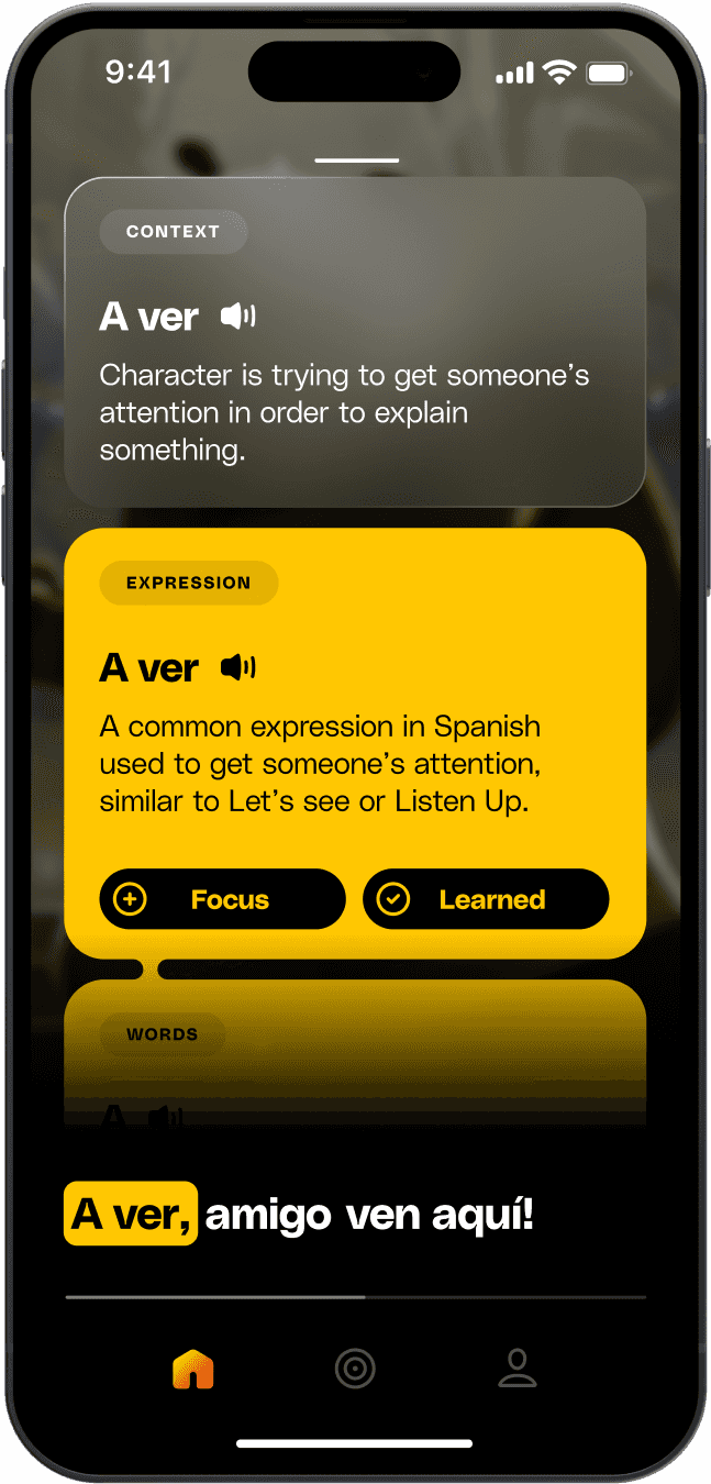 Nonsense - Learn a new language from movies you love.
