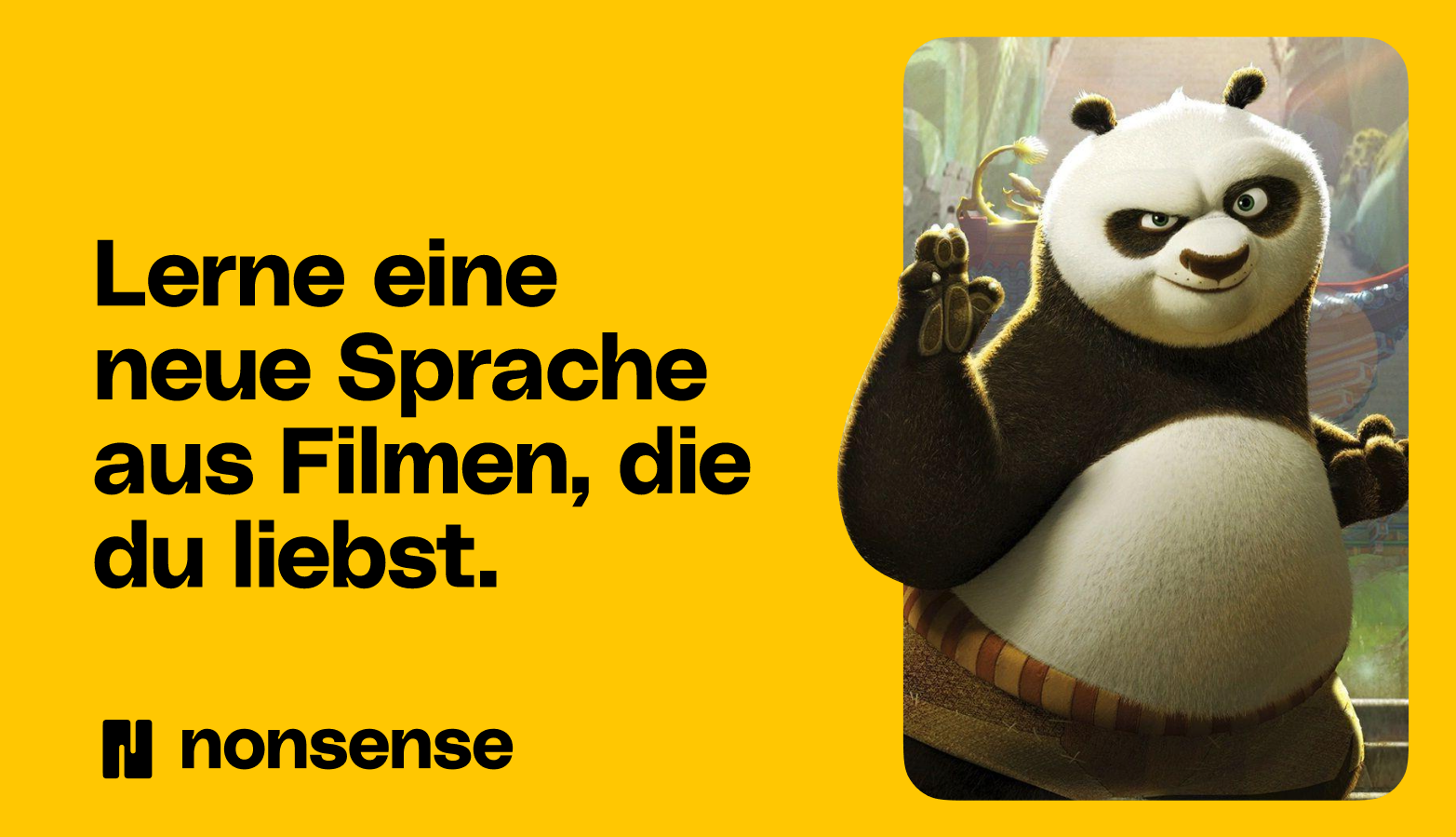 Nonsense - Lerne eine neue Sprache aus Filmen, die du liebst.